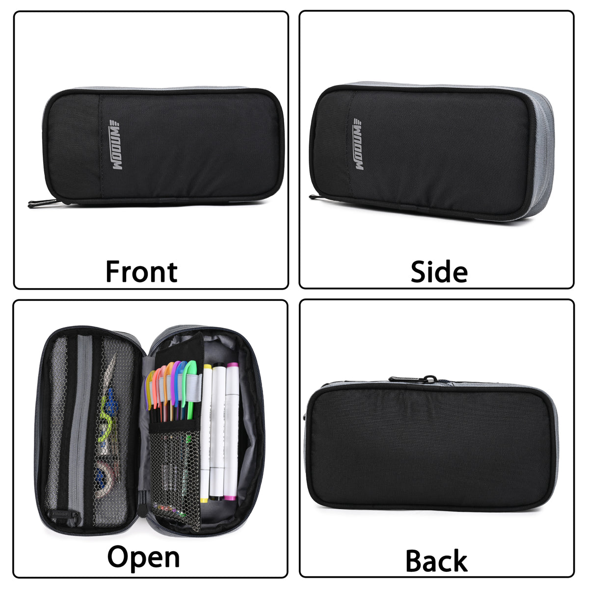 Wooum Expandable Pencil Pouch Big Capacity Pencil Pen Case -1750