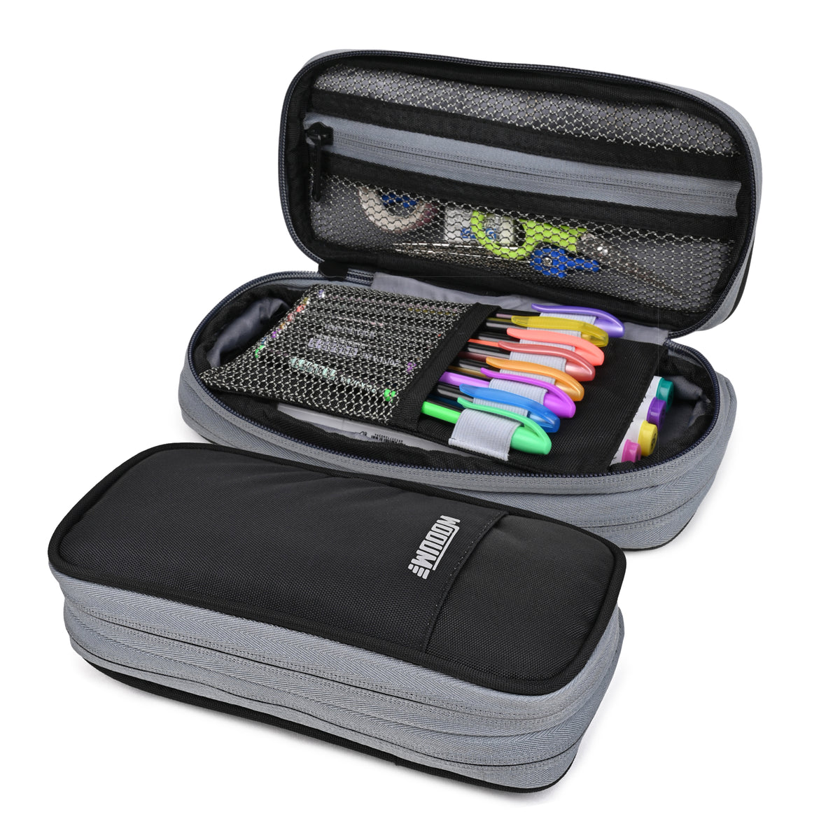 Wooum Expandable Pencil Pouch Big Capacity Pencil Pen Case -1750