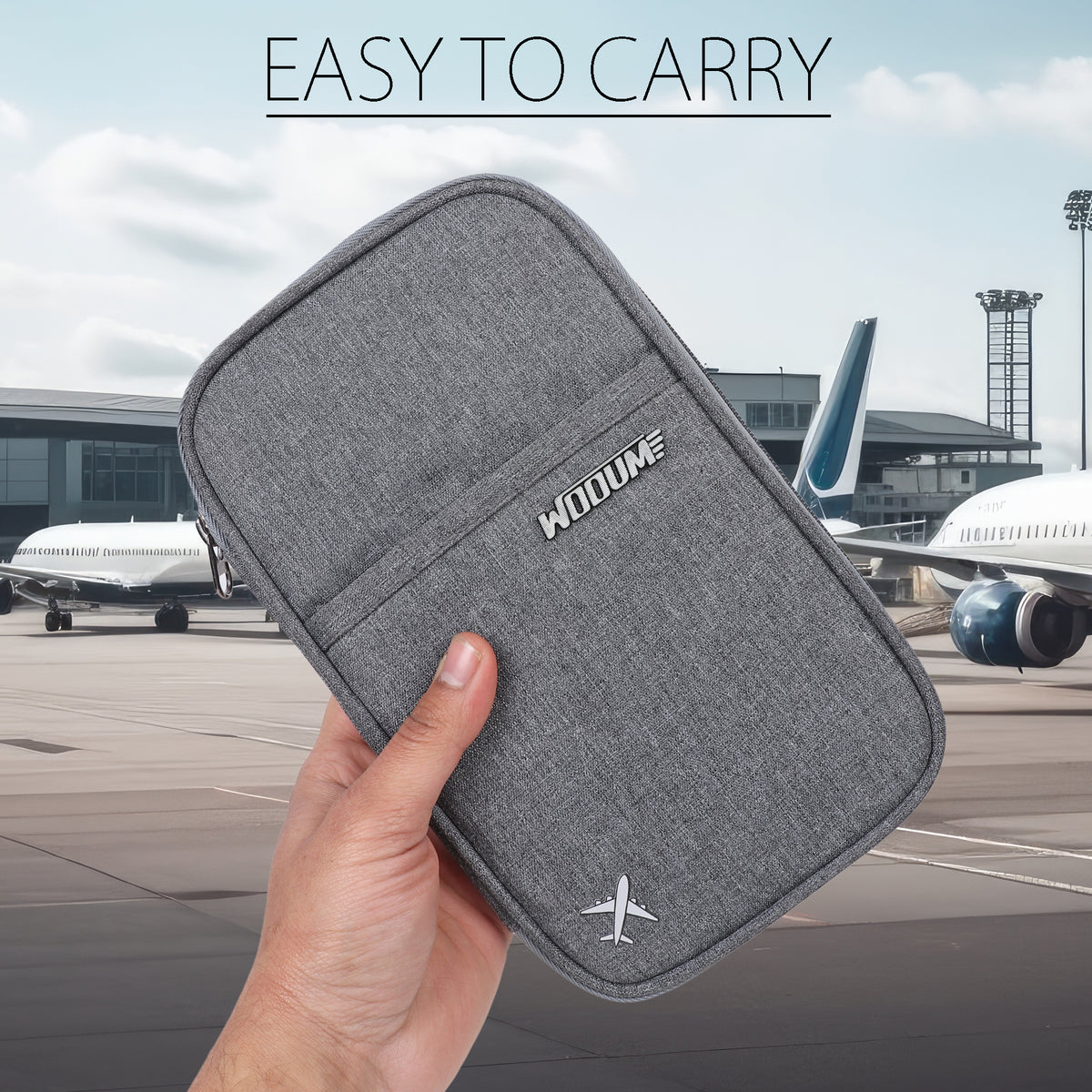Wooum Passport Holder , Passport Wallet with Boarding Pass Holder & Pe