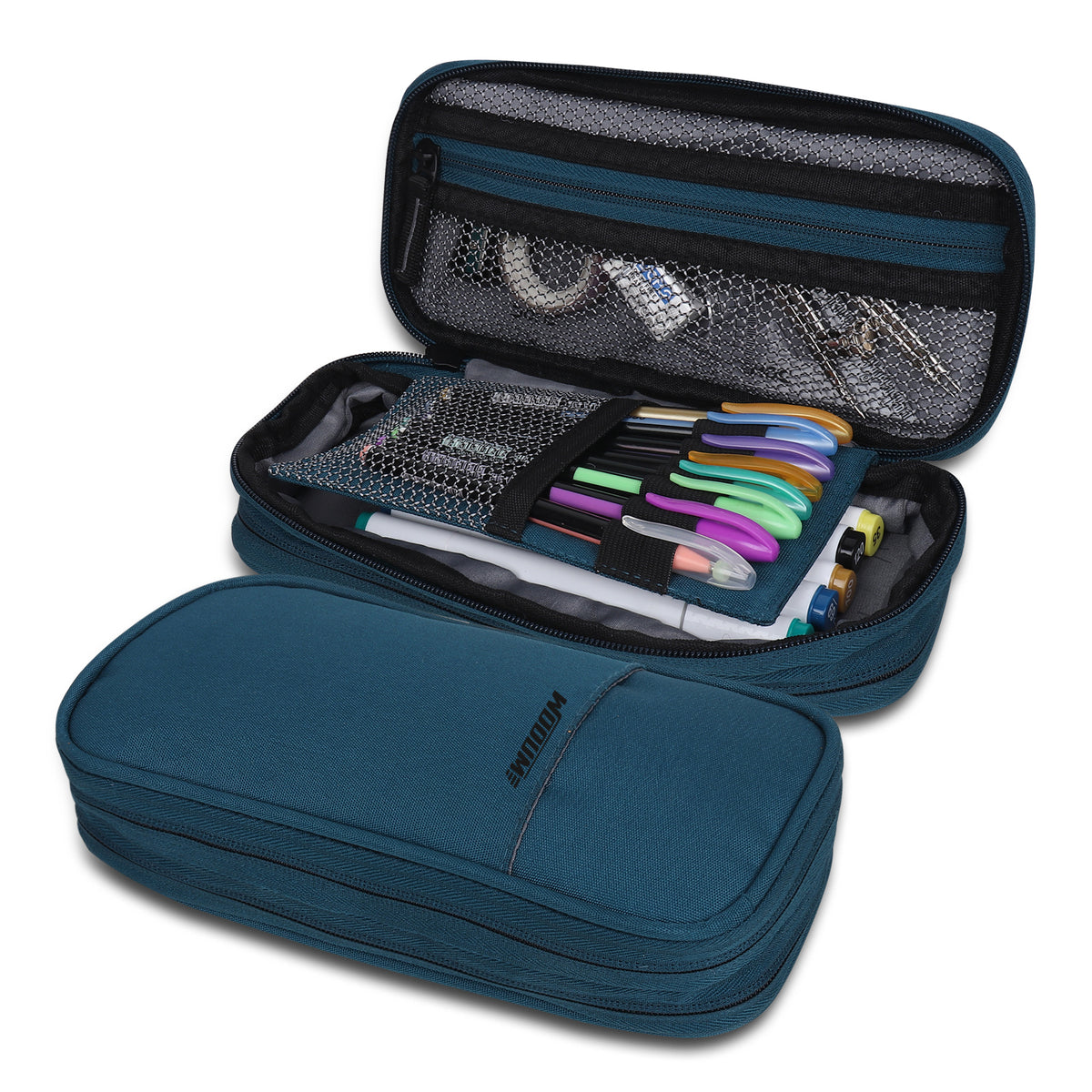 Wooum Expandable Pencil Pouch Big Pen Case Office College School Large